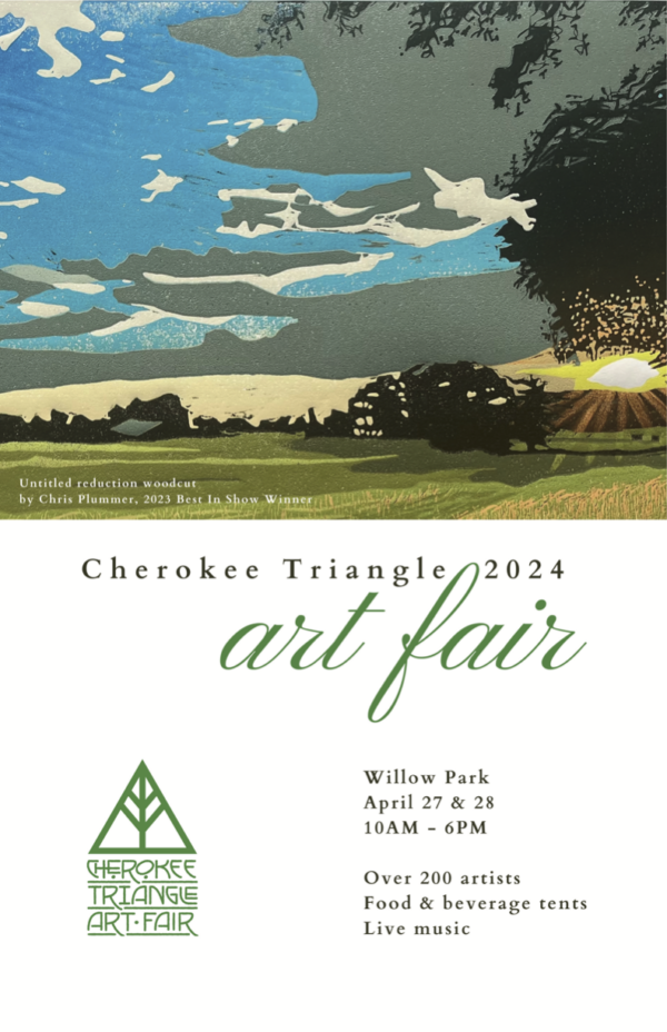 2024 Art Fair poster featuring 2023 Best of Show winner and artist ...